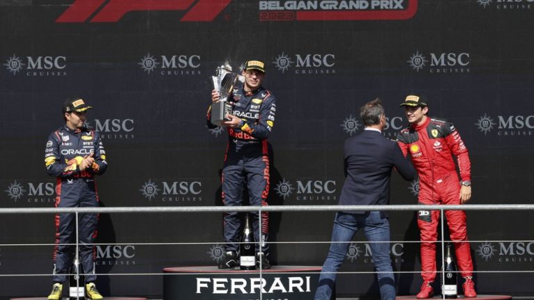 Le champion en titre de F1 Max Verstappen remporte le Grand Prix de Belgique